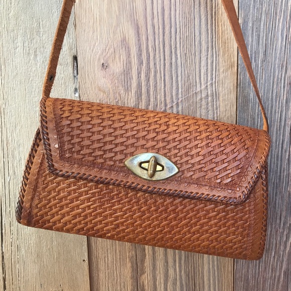 Vintage | Bags | Hand Tooled Leather Shoulder Bag | Poshmark
